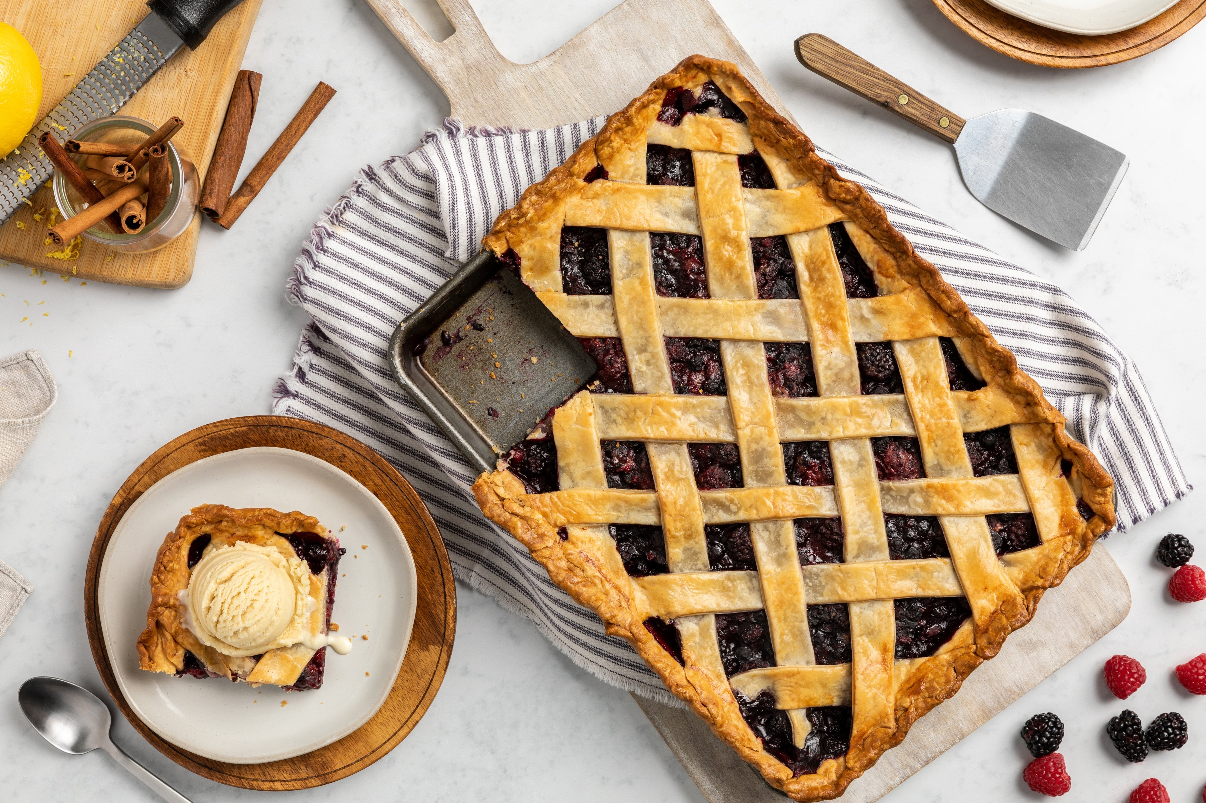 Triple Berry Cinnamon Sheet-Pan Pie – Shop Wyman's