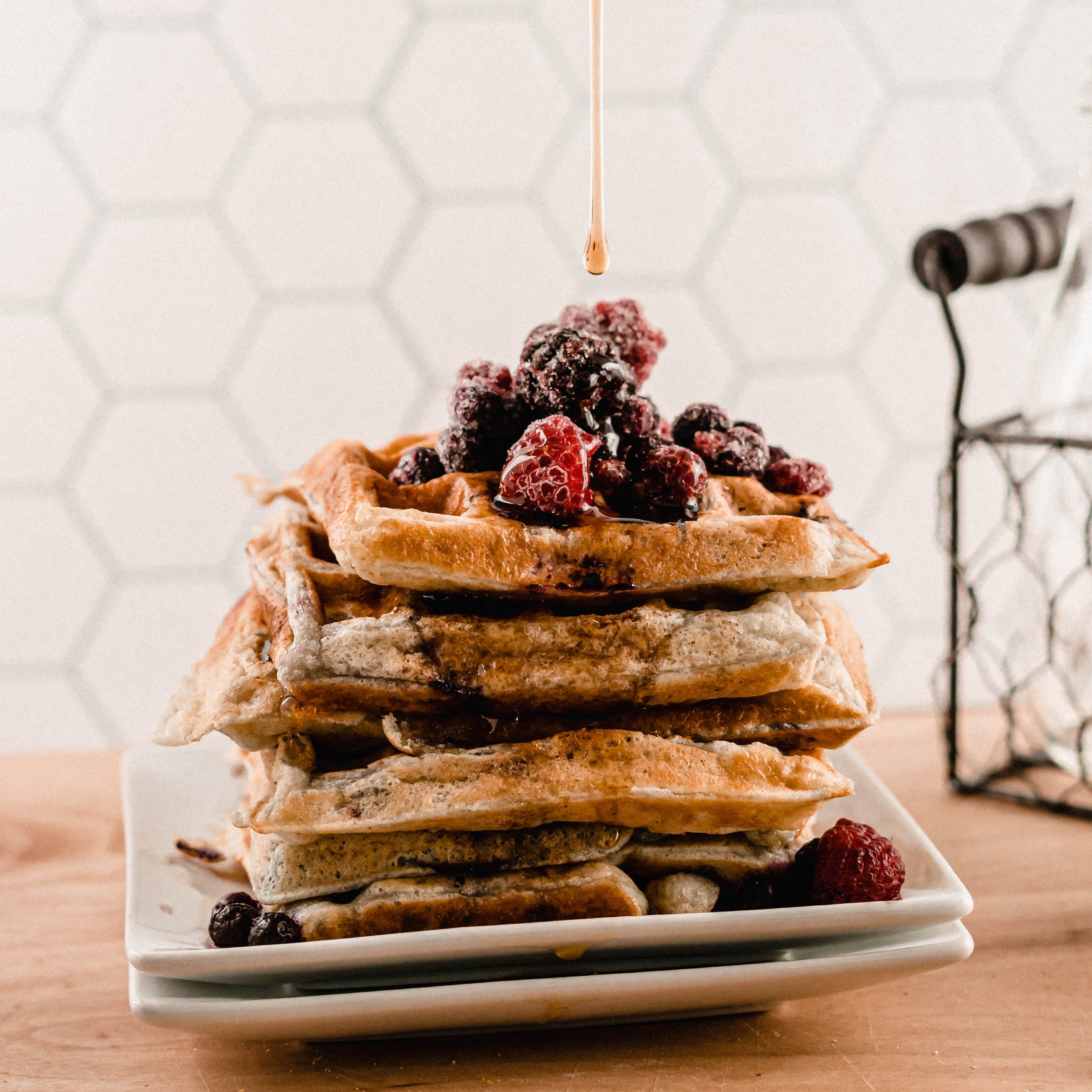 Mixed Berry Waffles Recipe | Wyman's